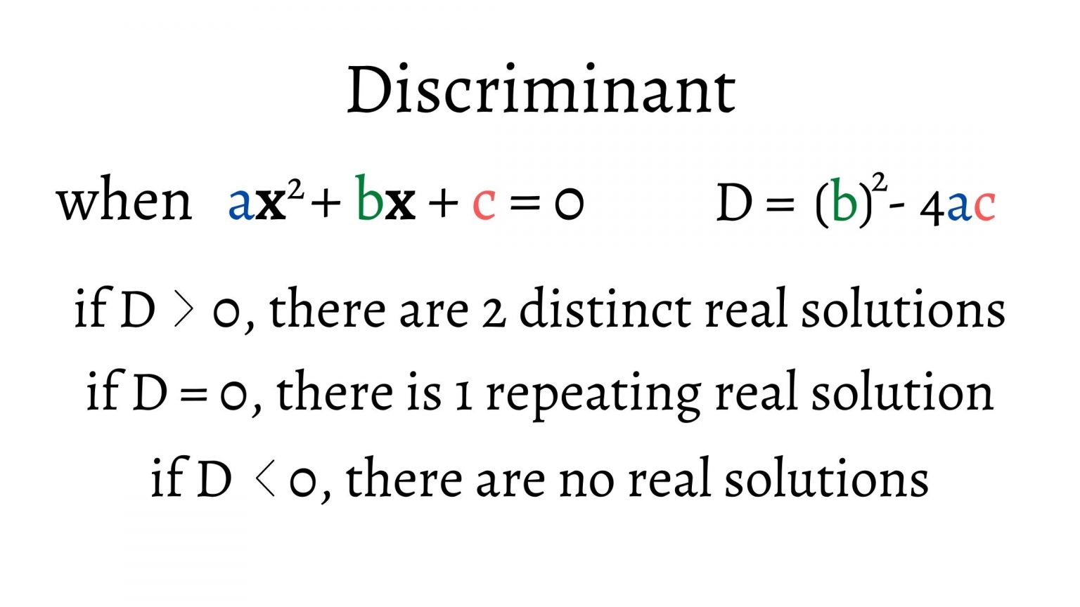The Quadratic Formula. Its Origin and Application - IntoMath